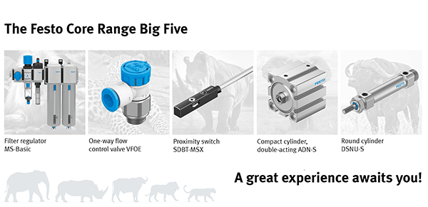 Festo introduces Core Range ‘big five’ products - October 2022 - Festo ...